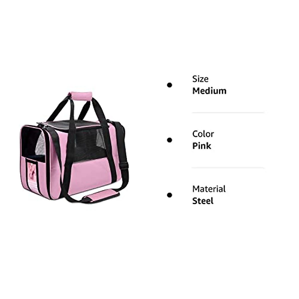 ZFBB Dog Carrier Cat Carrier Pet Carrier, Airline Approved Dog Carrier with Mesh Window, Breathable, Collapsible,Soft-Sided,Escape Proof,Easy Storage, Best for Small Medium Cats Dogs