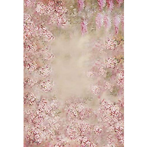 5x6.5ft Colorful Fantasy Background Pink Painting Flower Backdrop for Photography Baby Shower Backdrop Maternity Shoots Newborn Photo Studio Background Seamless XT-6760