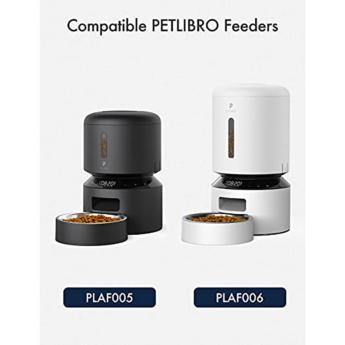 PETLIBRO Pet Food Splitter with Stainless Steel Bowls, Automatic Cat Feeder Bowls for Two Cats or Dogs, Suitable for PETLIBRO Automatic Cat Feeder PLAF005, PLAF006, PLAF103, PLAF203