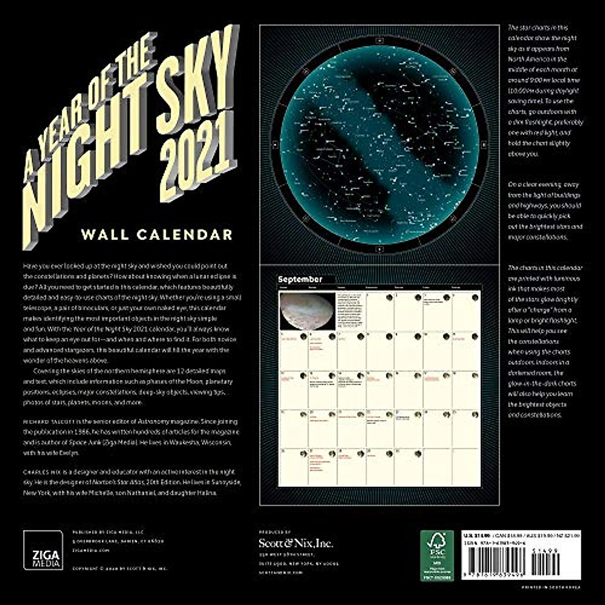 SMALL CHANGES Year Of The Night Sky 2021 Calendar, 1 EA