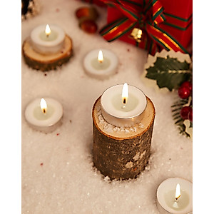 Hypmis Tea Lights Candles Bulk - 200 Pack, 4.5+ Hours Fully Burns Tealight Candles Unscented Smokeless Bright Flame Tealights for Home, Sabbath, Weddings, Christmas & Halloween Decor, White