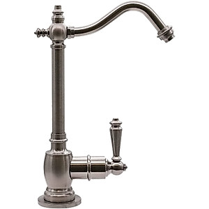 Westbrass D204H-07 Victorian 9" 1-Handle Hot Water Dispenser Faucet with Instant Heating Tank System, Satin Nickel