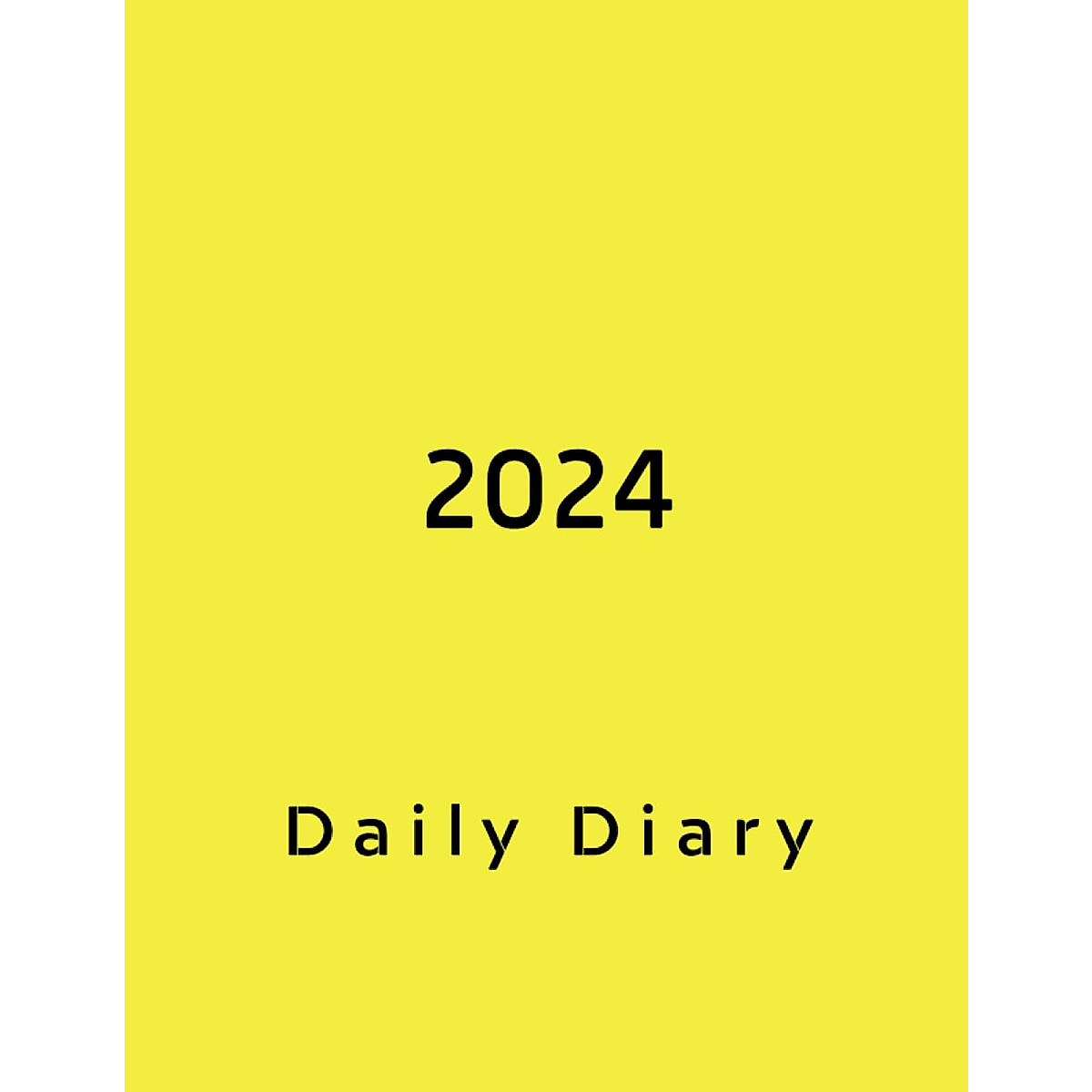 2024 Daily Planner One Page Per Day: 12 Month Organizer, Calendar 12 Months, Jan to Dec 2024, 8.5" x 11", 374 pages