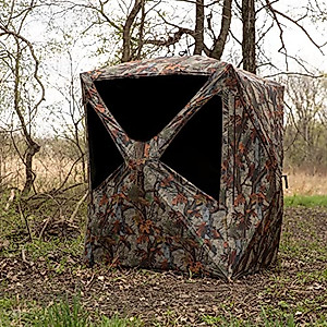 Barronett Blinds PR300BT Prowler 300 Tall Pop-Up Portable Hunting Blind, Woodland Camo, Multi