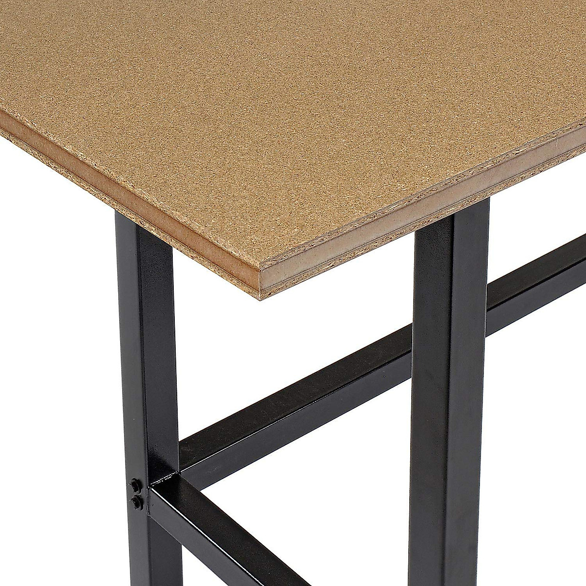 Global Industrial Standing Height Table with Power, MDF Top, 72" L x 36" W x 42" H
