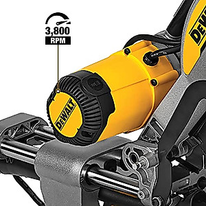 DEWALT Miter Saw, 12 Inch Double Bevel Sliding Compound, Stainless Steel Detent Plate with 10 Stops, Cam-Lock Handle, For Quick & Accurate Miter Angles, Corded (DWS779)