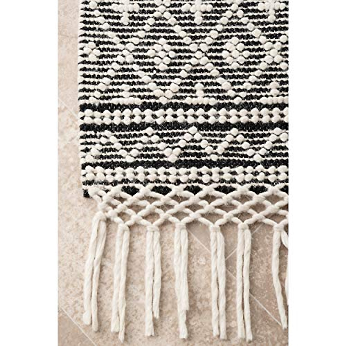 nuLOOM Texture Supreme Wool Area Rug, 5' x 8', Ivory