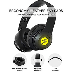 Bluetooth 5.0 Headphones,Dualpow Wireless Over Ear Gaming Homeschooling Headset 24Hrs Playtime Deep Bass Microphone for iPhone/Android/IPAD/Tablets/TV/PC & ONLY Wired for PS4/PS5,Switch,Xbox (DH)