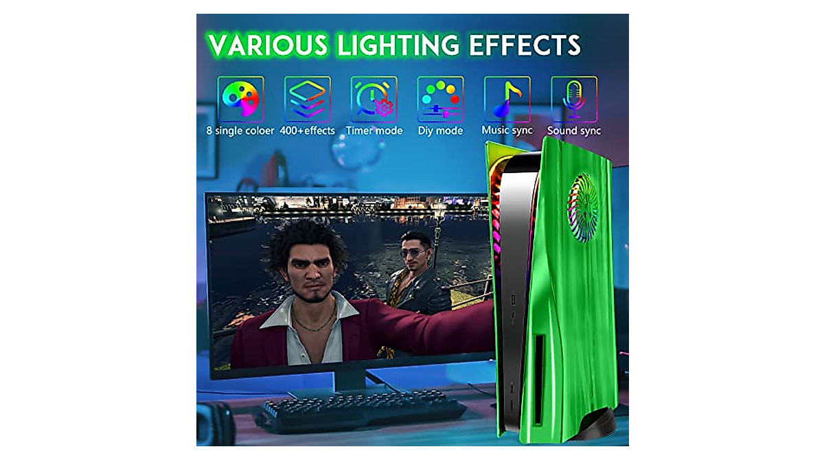 Upgrade PS5 with SIKEMAY LED RGB Plates & Cooling Vents