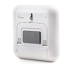 Polder Digital Kitchen Timer, Extra Large LCD Display, Magnet for Vertical Mounting and Tabletop Stand for Countertop, White