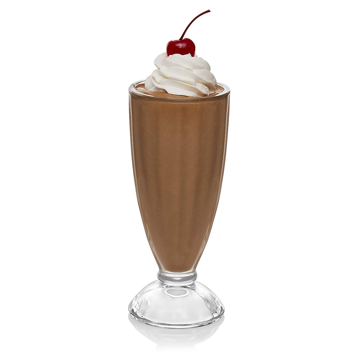 Libbey Fountain Shoppe Milkshake Glasses, 12-ounce, Set of 6