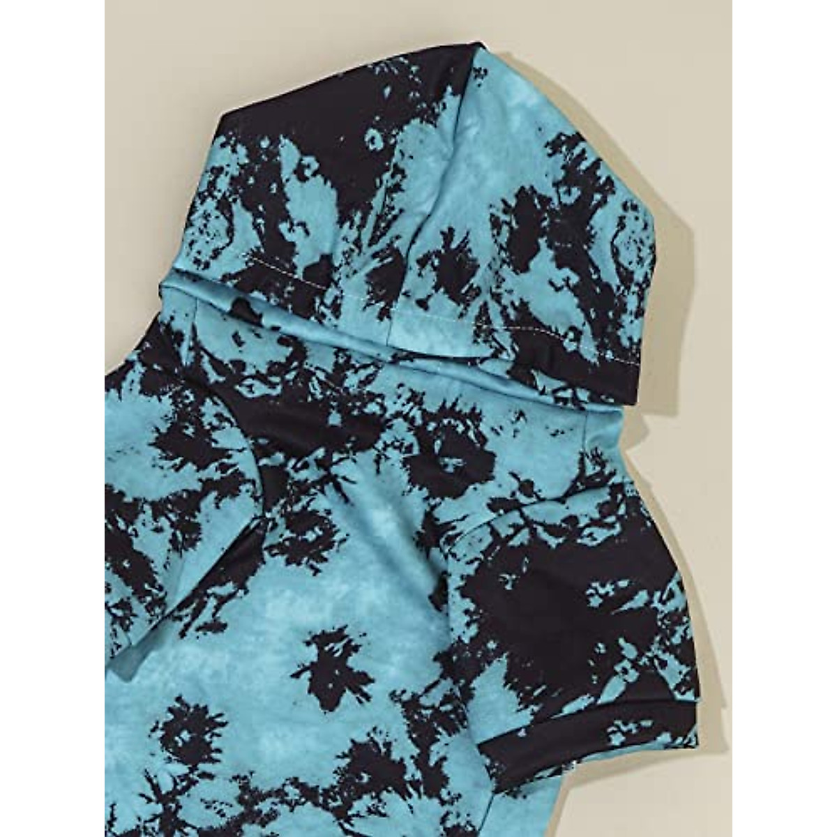 QWINEE Tie Dye Dog Hoodie Dog Sweatshirt Cat Shirt Apparel Dog Clothes for Puppy Kitten Cat Small Dogs Green XX-Small