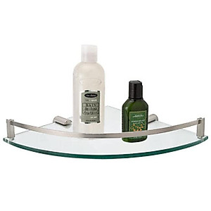 Signature Hardware 296091 Engel 14" Glass Bathroom Shelf