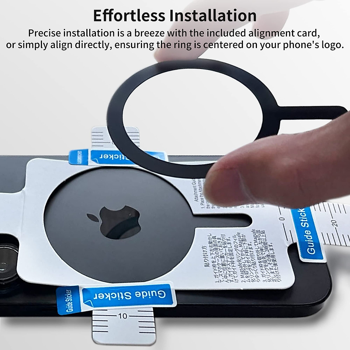 Aothey Universal Metal Rings Compatible with Magsafe Sticker - 4 PCS