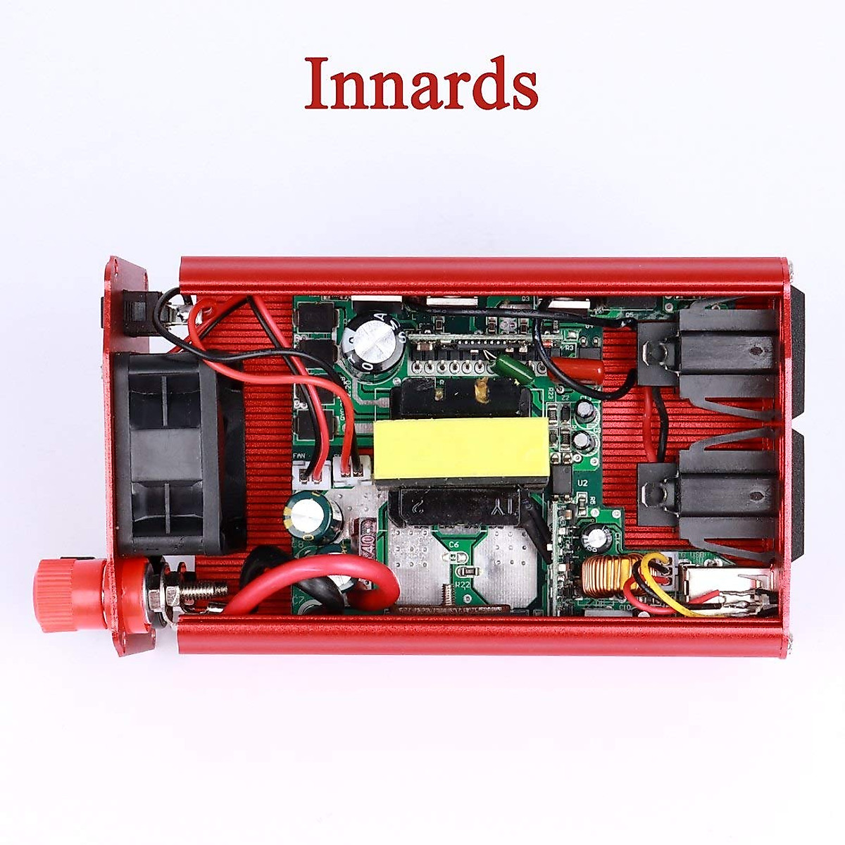 MASCARELLO 300w Car Power Inverter DC 12V to 110V AC Converter with AC Outlet and 5V/3.1A USB Car Charger for iPhone Laptop Notebook Camping(with Clip)