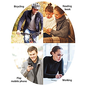 6 Pairs Winter Half Fingerless Knit Gloves Stretchy Anti-Slip Gloves Warm Texting Mittens for Men Women (Black, Navy Blue, Dark Grey, Light Grey, Coffee,Medium)