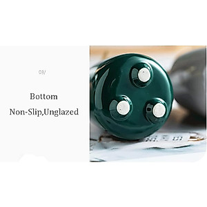 OUSIKA soap Dispenser Ceramic Soap Pump Refillable Matte Metal Pump Lotion Dispenser Non-Slip Bathroom Home Hotel 320 Ml / 10.8 Oz Soap (Color : White)