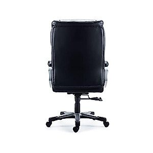 Staples 2715730 Denaly Bonded Leather Big & Tall Managers Chair Black