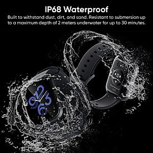 WYZE Smart Watch, Aluminum Smartwatch for Android Phones and iOS Phones IP68 Waterproof Fitness Tracker with Heart Rate/Blood Oxygen/Sleep/Menstrual Monitor Digital Watch (Watch 47MM)