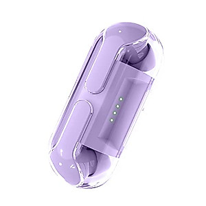 Lopunny Wireless Earbud, Bluetooth 5.3 Headphones Bluetooth Earbud, Deep Bass Wireless Earphones in Ear Noise Cancelling Ear Buds Dual Mic Call, USB-C Waterproof Headset for Game Sport (Purple)