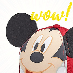 Disney Baby Boys Mickey Mouse Red and Blue Cotton Baseball Cap - Age 12-24 Months