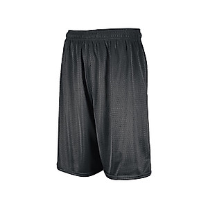 Russell Athletics Dri-Power Mesh Boys' Active Shorts - Comfortable, Breathable, and Stylish Sports Performance Activewear, Black, Medium