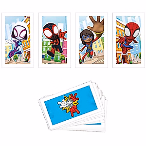Hasbro Gaming Monopoly Junior: Marvel Spidey and His Amazing Friends Edition Board Game for Kids Ages 5+,with Artwork from The Animated Series,Kids Board Games