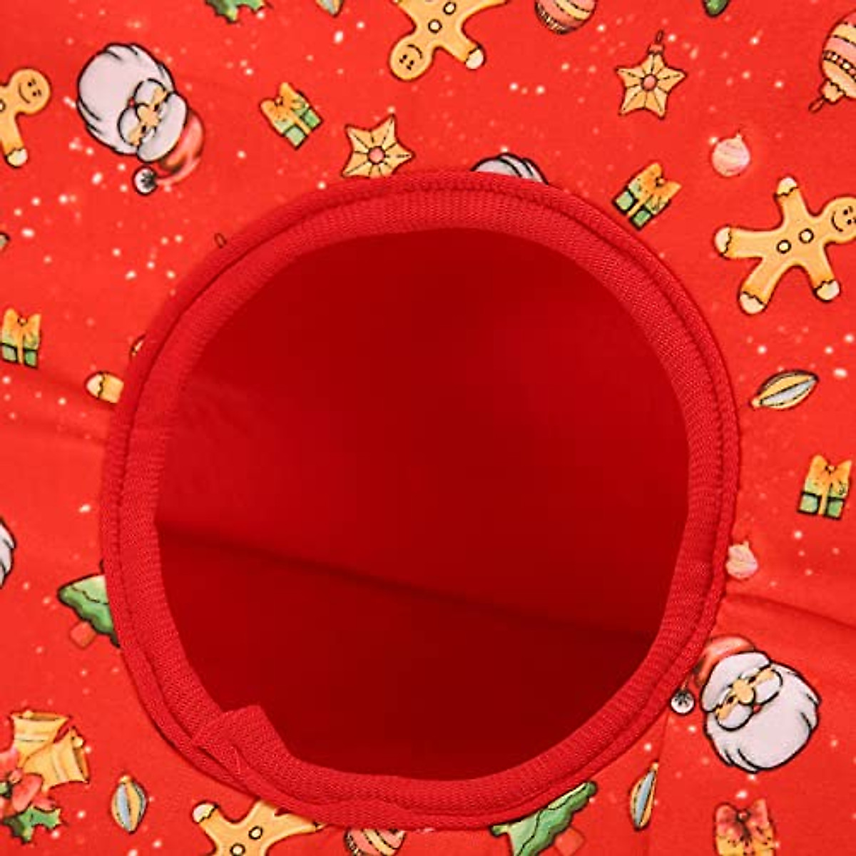 Pssopp Bird Snuggle Hut, Bird Hanging Hammock Tent Toy Bird Cave Hanging Tent Birds Hideaway Sleeping Bed Fuzzy for Resting Hiding Playing Red Christmas