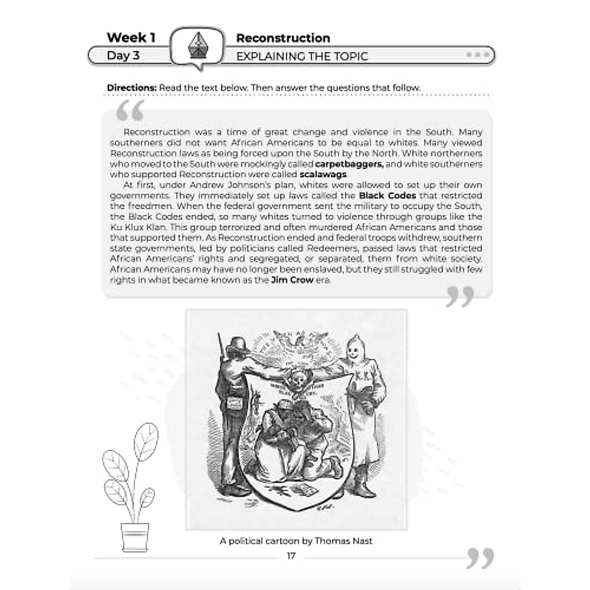 8th Grade Social Studies: Daily Practice Workbook | 20 Weeks of Fun Activities | History | Civic and Government | Geography | Economics | + Video Explanations for Each Question