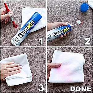 10 Oz. CarpetAid+ Carpet Stain Remover & Spot Cleaner (Pack of 6 Cans): Easily and Effectively Remove Food, Drink, Dirt, Mud, Pet, and Other Stubborn Stains Instantly; No Rubbing or Scrubbing