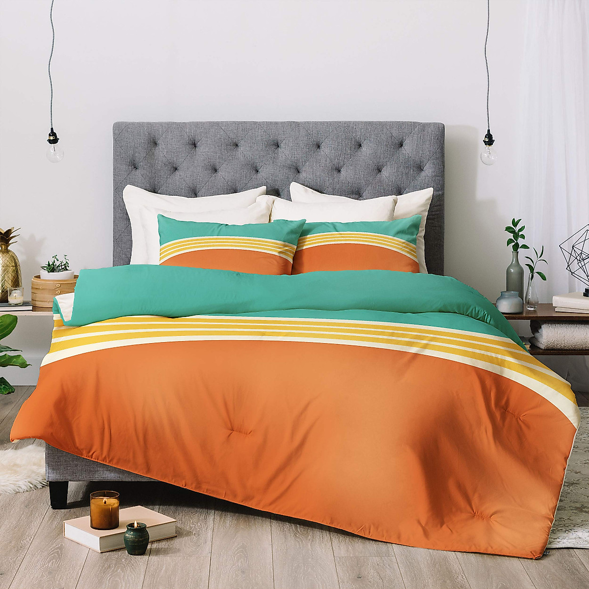 Society6 One Day Ice Cream Shop Urban Wild Studio Comforter Set with Pillowcase(s), Full/Queen