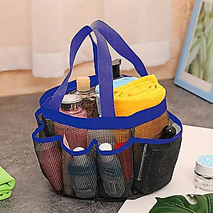 Mesh Shower Caddy Basket for College Dorm Room Essentials, Hanging Portable Tote Bag Toiletry for Bathroom Accessories
