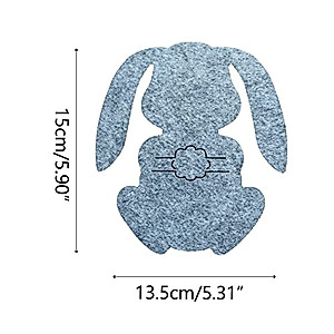 4Pcs Easter Cutlery Bag Set Festive Party Cutlery Decoration Bag Cutlery Decoration PZ3