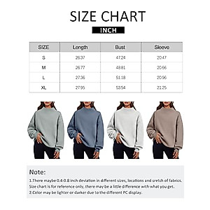 Trendy Queen Oversized Sweatshirts For Women Turtleneck Pullover Fleece Long Sleeve Hoodies Tops Fall Outfits Y2K Fashion Clothes