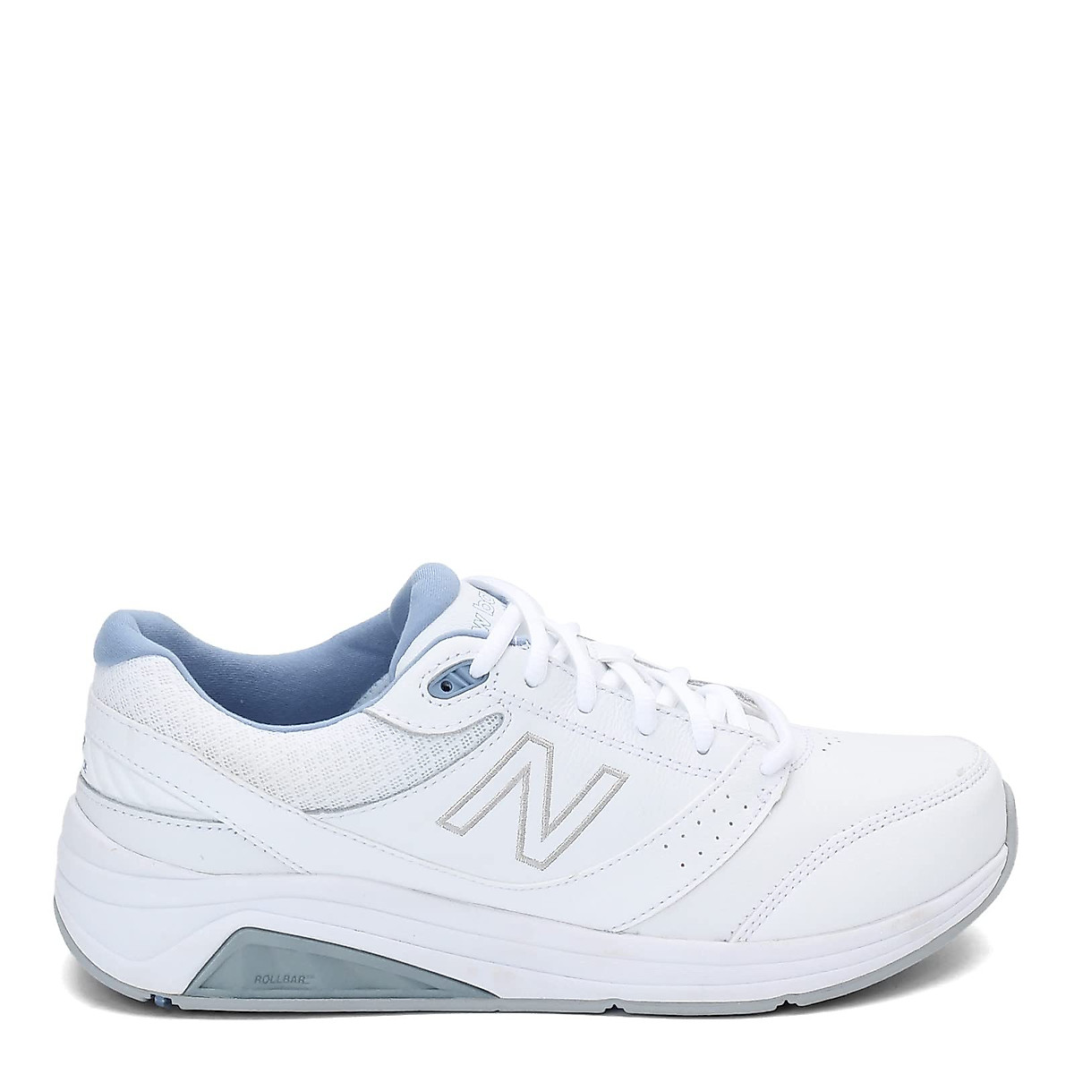New Balance Women's 928v3 Walking Shoe, White/Blue, 8 B US