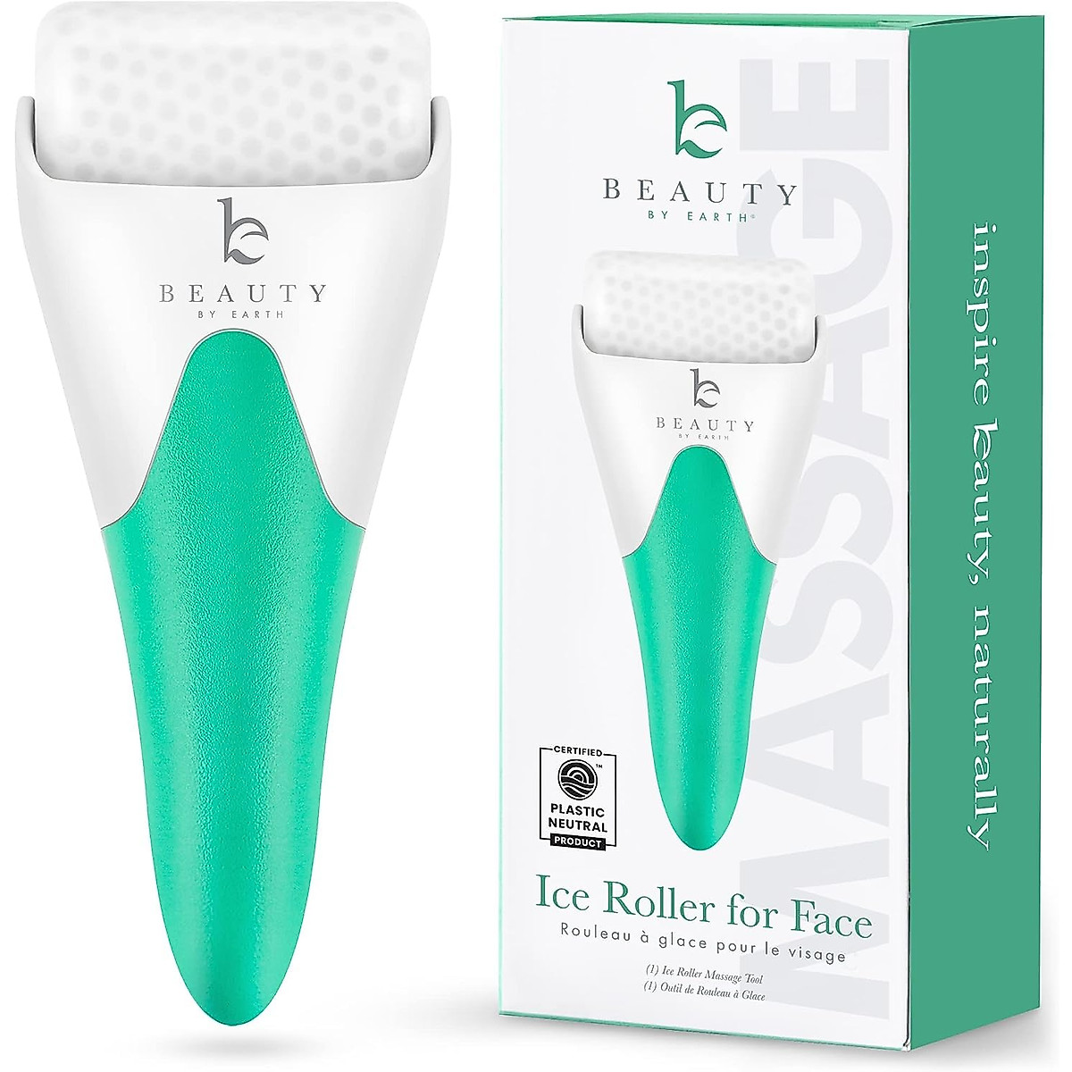 Ice Roller for Face - Smoothes Fine Lines & Wrinkles, Face & Eye Roller for Puffy Eyes, Skin Care Massager, Beauty Gift That Helps Relieve Migraines, Facial & Spa Gifts for Women