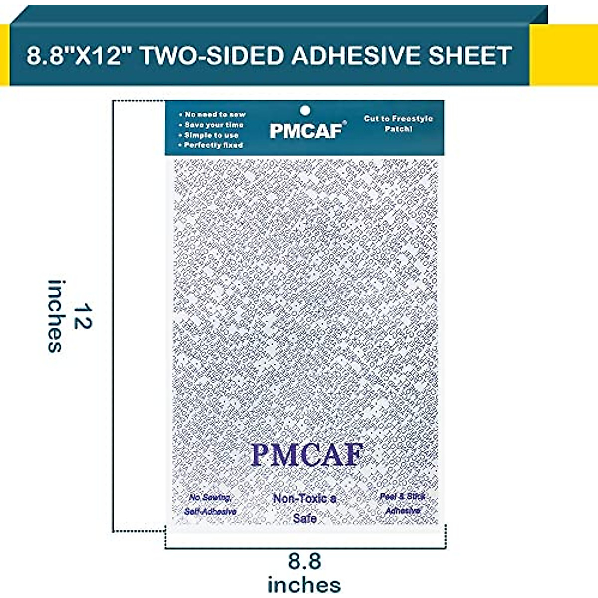 Double-Sided Patch Adhesive, Boy Scout Patch Adhesive Cut to Fit Freestyle Patch Adhesive Kit (2 Pack)