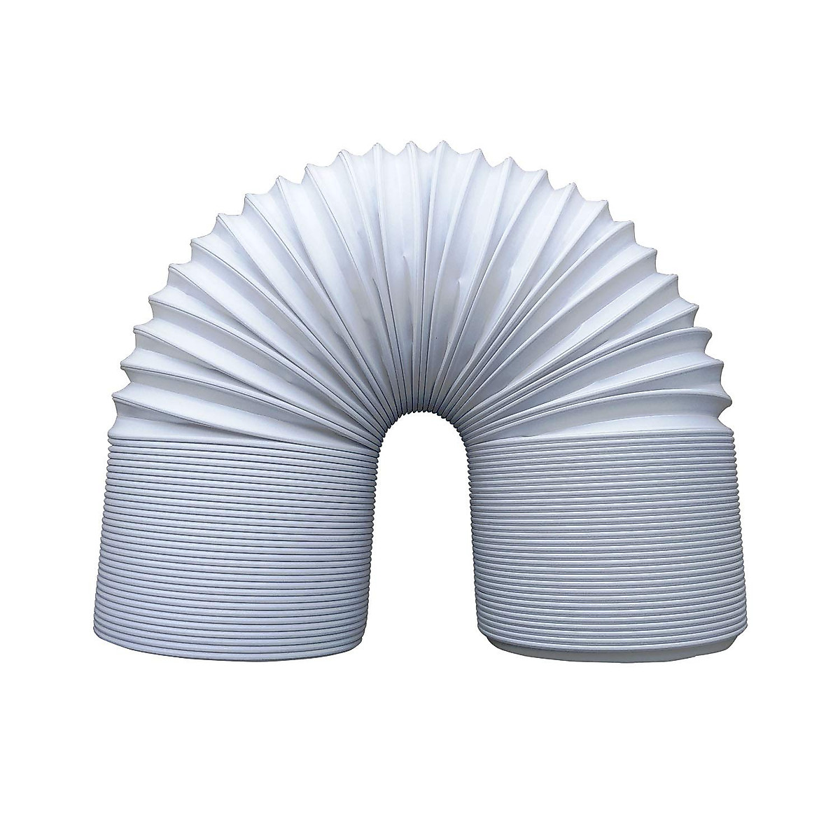 JIANZHENKEJI 6 Inch Diameter Intake/Exhaust Hose | PVC Extend Vent Hose for Portable Air Conditioner Replacement hose，Counterclockwise Installation Direction(Length 59 Inch)