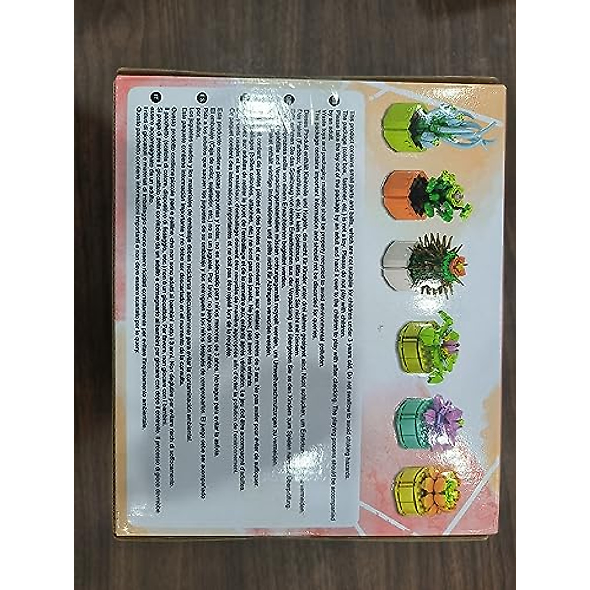 MOONTOY Succulents Artificial Plants Set Building Blocks Toys, 6 Packs Birthday Gifts for Adults Kids, Succulent Botanical Collection Flower Bouquet Kit Home Office Decor Bonsai Creative Gift (521PCS)