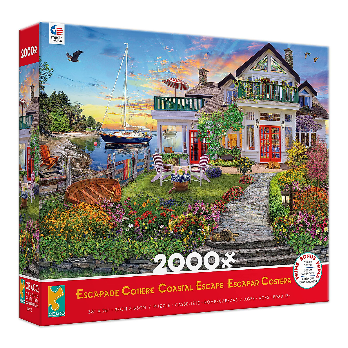 Ceaco - David Maclean - Coastal Escape - 2000 Piece Jigsaw Puzzle