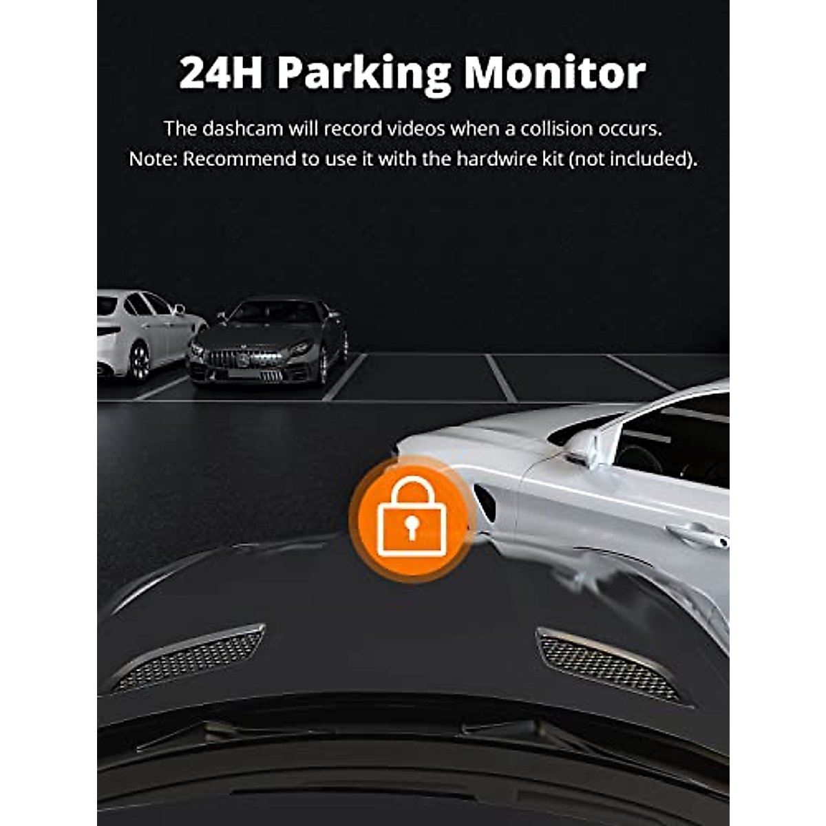 Kingslim D4 4K Dual Dash Cam with Built-in WiFi GPS, Front 4K/2.5K Rear 1080P Dual Dash Camera for Cars, 3" IPS Touchscreen 170° FOV Dashboard Camera with Sony Starvis Sensor, Support 256GB Max