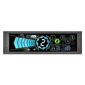 Thermaltake Commander FT Touch Screen 5 Channel Single 5.25" Bay Cooling Fan Controller AC-010-B51NAN-A1