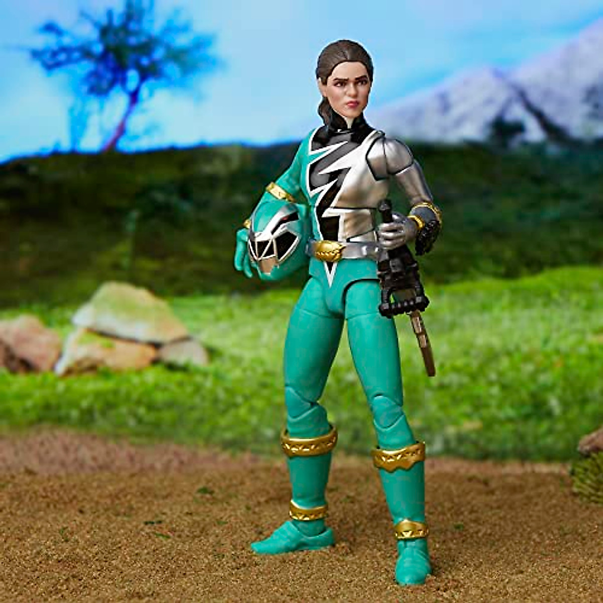 Power Rangers Lightning Collection Dino Fury Green Ranger 6-inch Scale Action Figure, Toys and Action Figures for Kids Ages 4 and Up