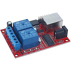 ZYM119 LAN Ethernet 2-Way Relay Board Delay Switch TCP/UDP Controller Module Web Server Computer Circuit Board