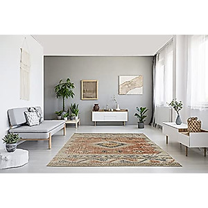 Plateau Moore Ivory & Rust 8' X 10' Area Rug by Linon