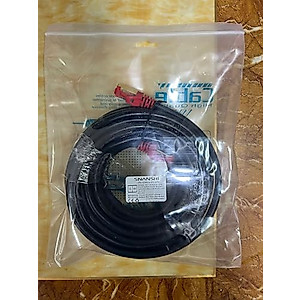 SNANSHI Outdoor Ethernet Cable 50 ft, Cat 7 Ethernet Cable 26AWG Heavy Duty CAT7 Waterproof Outdoor Direct Burial UV Resistant Internet Cable LAN Cable for Garage,POE Camera/WiFi Extender,Outbuilding