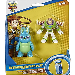 Fisher-Price Imaginext Disney Pixar Toy Story 4 Buzz Lightyear & Bunny Figure 2-Pack