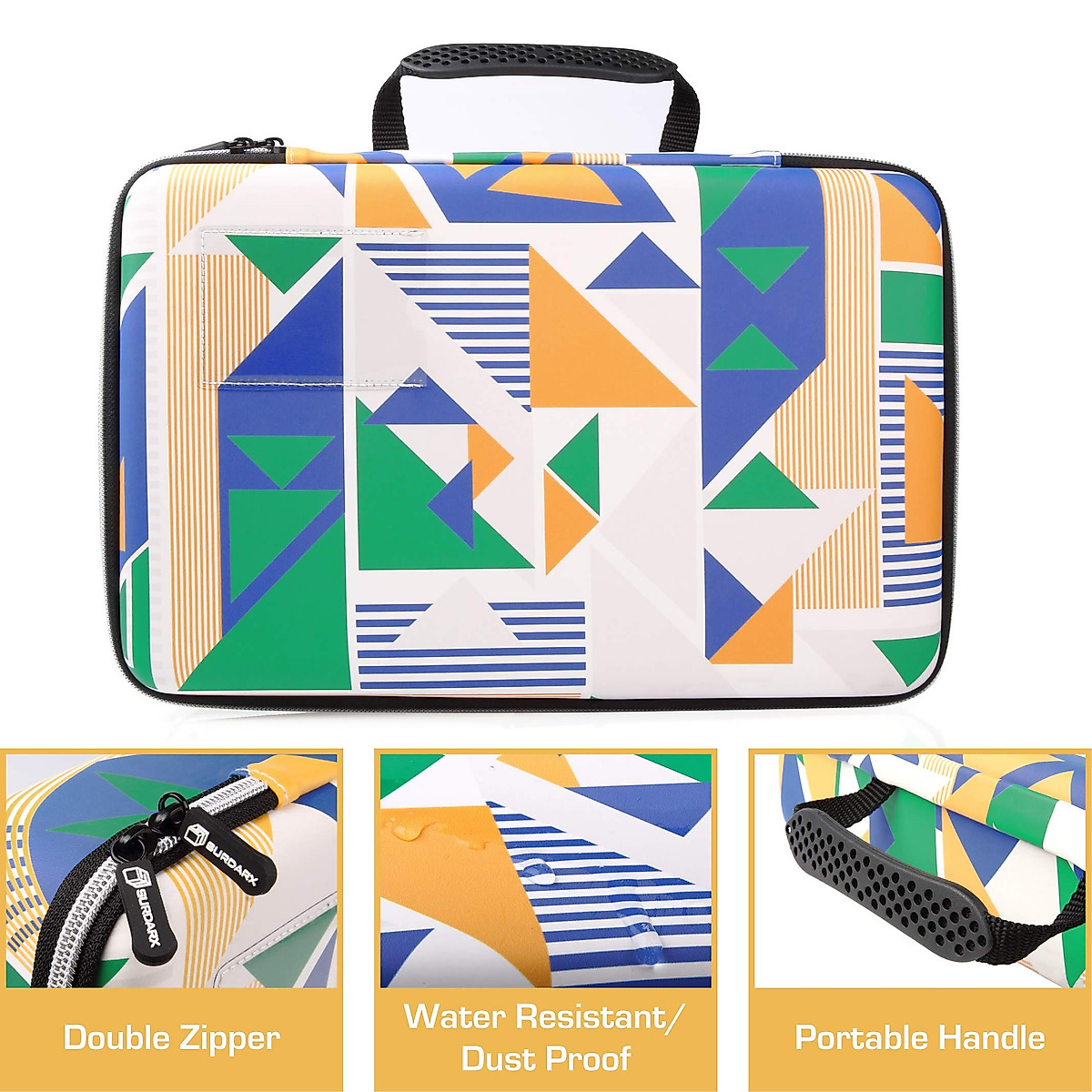 Surdarx Large 2300+ Playing Cards Case Portable Organizer Travel Game Cards Case for Pokemon, UNO, C. A. H, Main Card Game, Phase 10, Dominion, Munchkins (Happy Life)