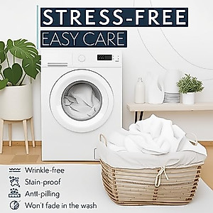 Cotton California King Size Sheets, 4 Piece Set, Deep Pocket up to 16", Sheet & Pillowcase, Hotel Bed Sheet, Breathable & Cooling, Wrinkle Free, Extra Soft, Easy Fit(Striped,Burgundy,California King)