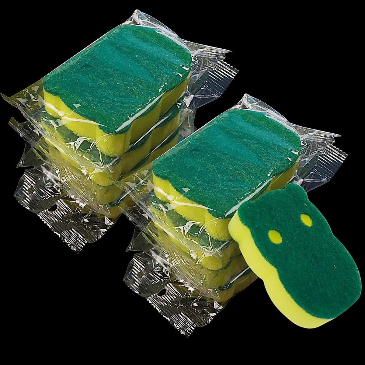 Kheoxusa Sponge Individually Wrapped,30 Pack Individually Wrapped Sponges-Hippo